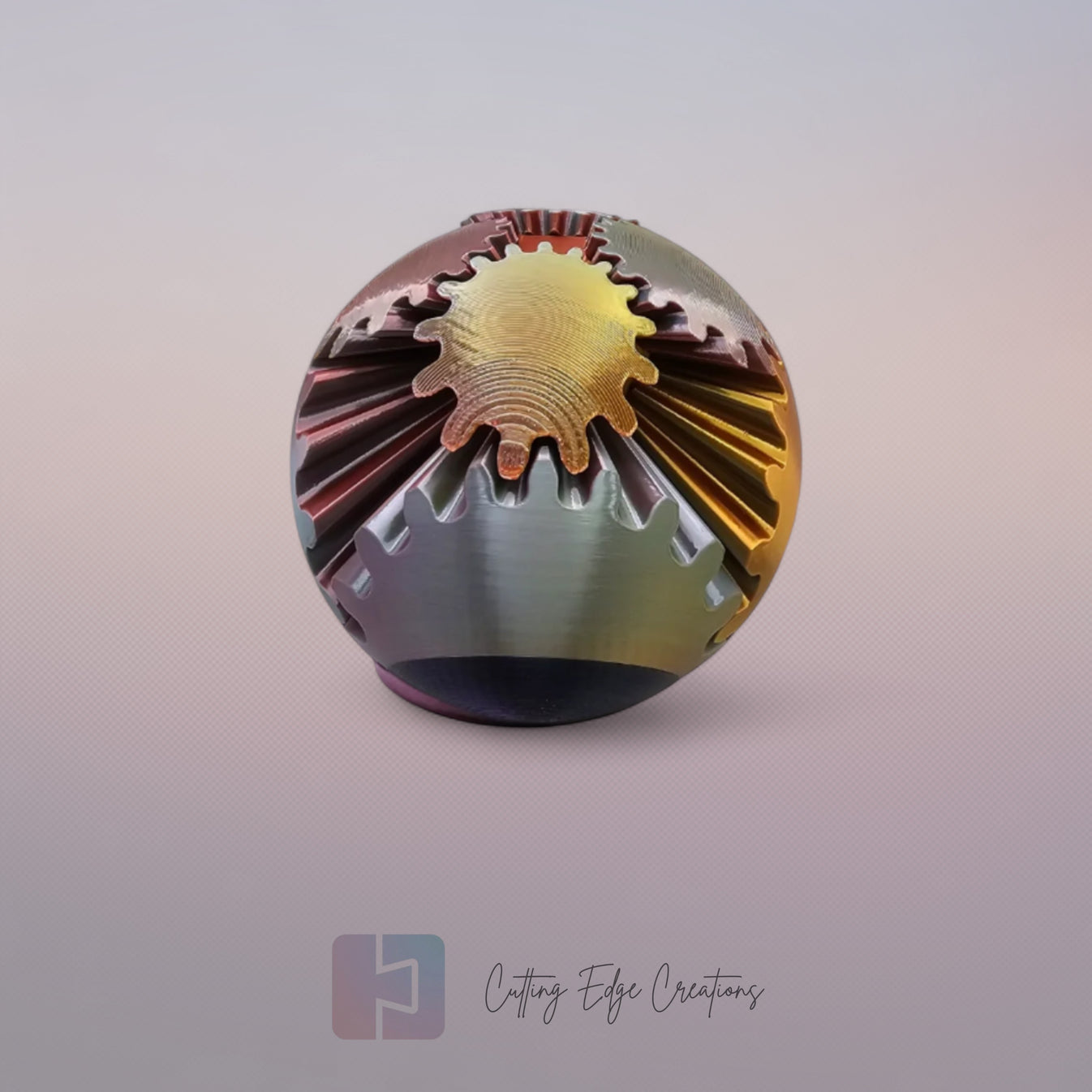 Gear Ball Fidget Toy – 3D Printed, Interlocking Stress Relief Puzzle ...