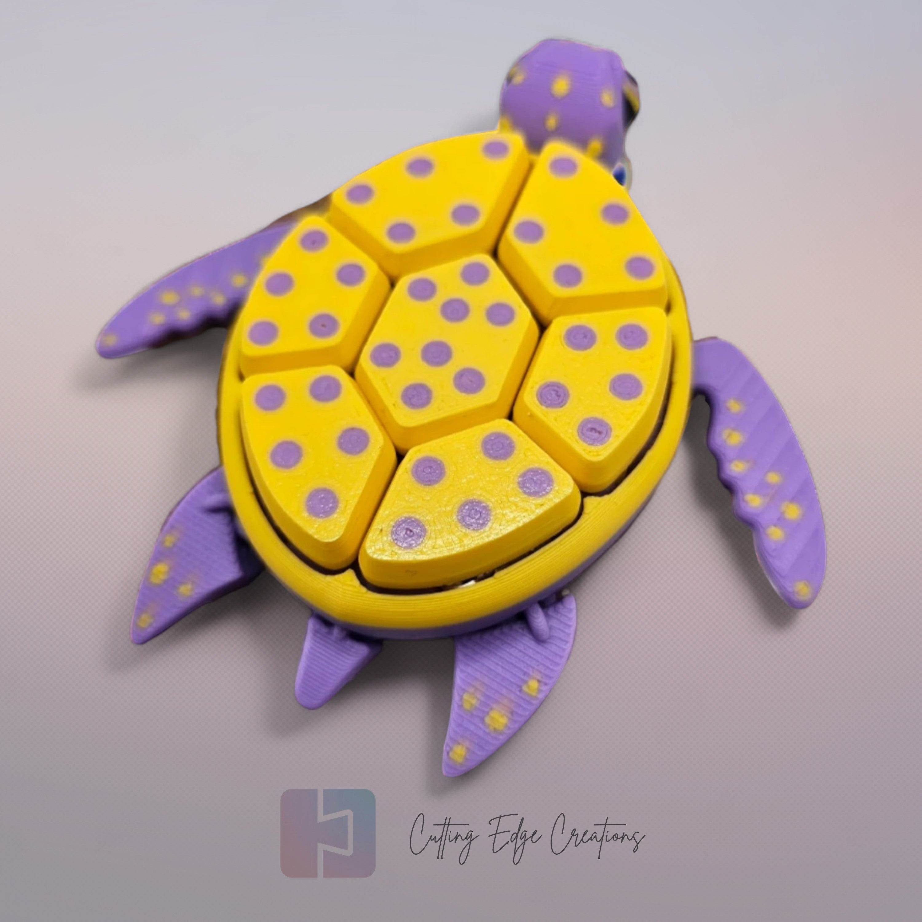 Fruit Turtle Clicker – 3D Printed, Articulated Fidget Keyring Toy ...